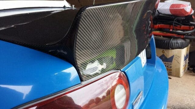 CarbonMiata Boot Lid with high ducktail for NA Mazda Miata MX-5 ...