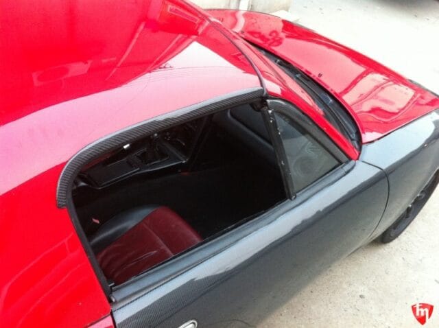CarbonMiata Hardtop Rain Rails for NA/NB Mazda Miata MX-5 Roadster ...