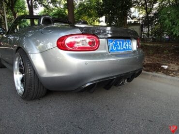 CarbonMiata Rear Diffuser (Center Exhaust) for NC Mazda Miata MX-5 ...