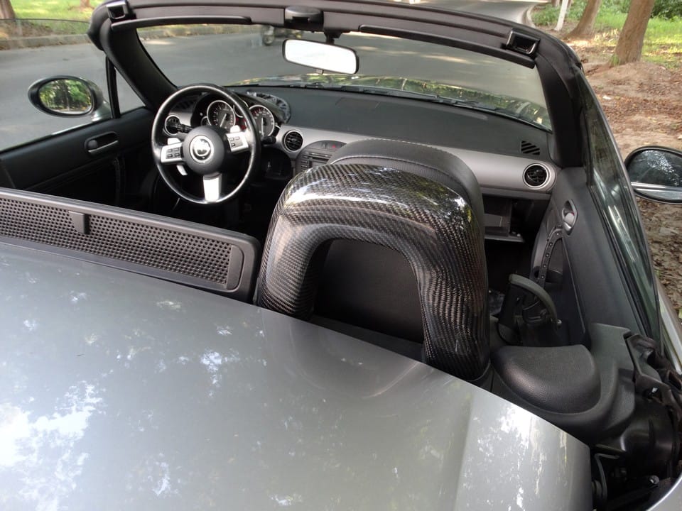 CarbonMiata Rear Roll Bar Covers for NC Mazda Miata MX-5 Roadster ...