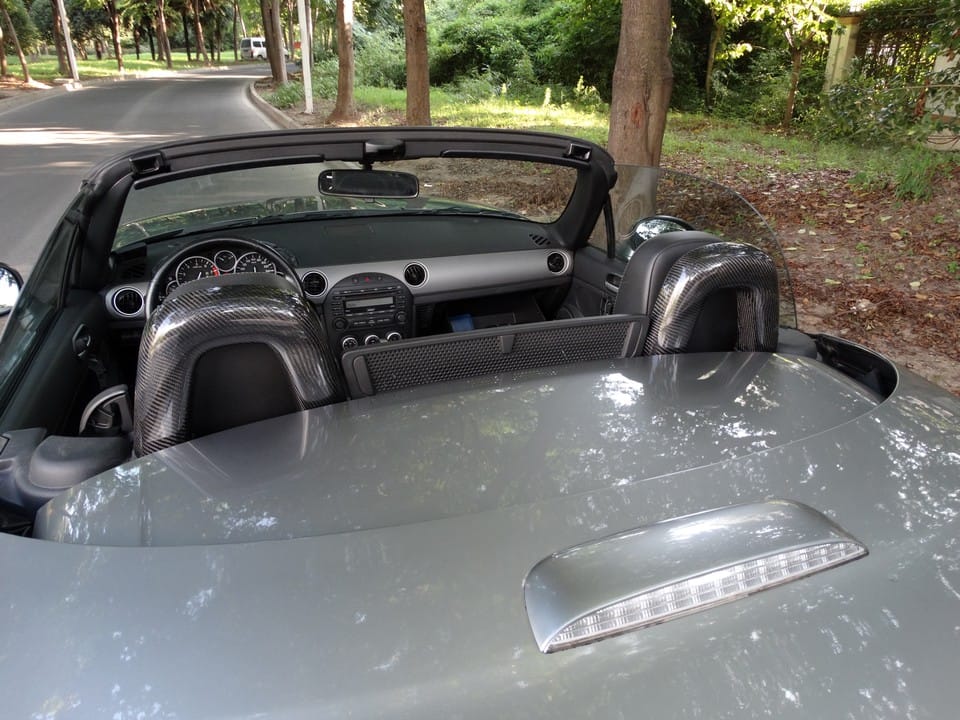CarbonMiata Rear Roll Bar Covers for NC Mazda Miata MX-5 Roadster ...