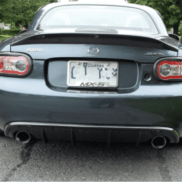 CarbonMiata Rear Diffuser (Single Exhaust Cutout) For Miata NC/MK3 ...