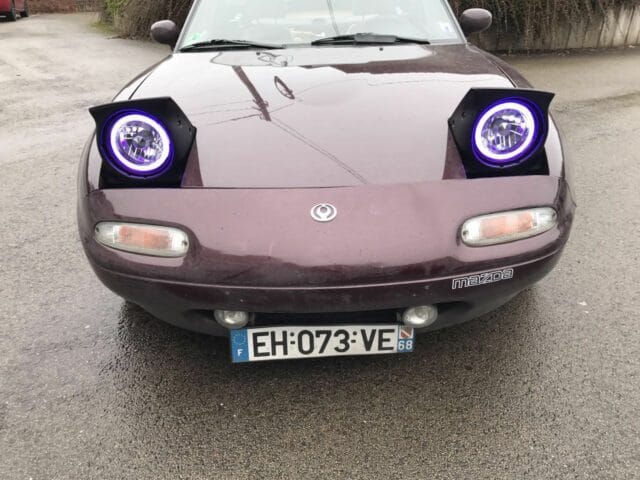 CarbonMiata LED Halo Ring kit (with Remote Control) Mazda Miata MX-5 ...