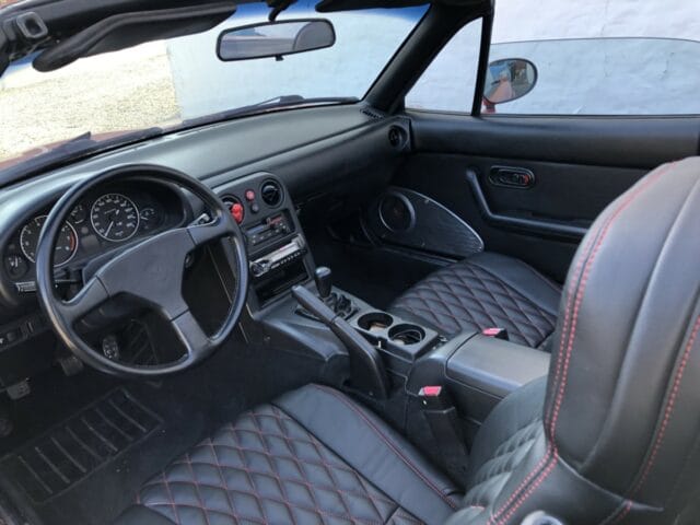 Miata NA Quilted Seat Covers - Faux Leather, Easy Install