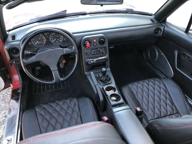 Miata NA Quilted Seat Covers - Faux Leather, Easy Install