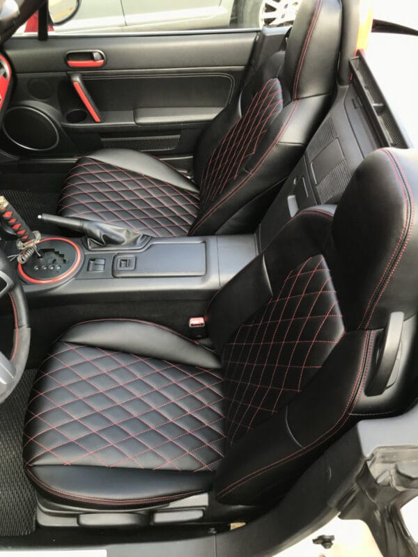 CarbonMiata Quilted Seat Covers (Diamond Stitching) for NC Mazda Miata ...