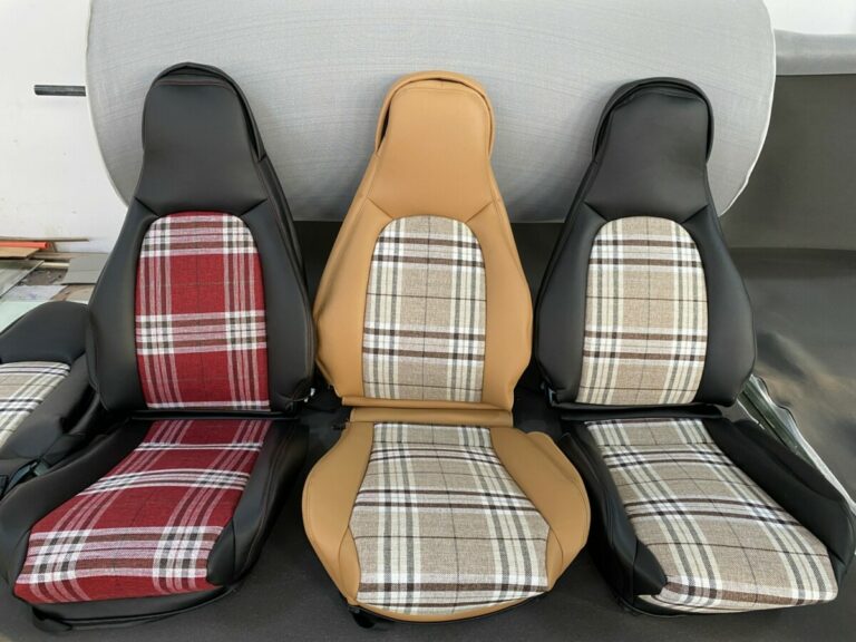 Tartan Plaid Seat Covers for Miata NA - Classic Racing Style