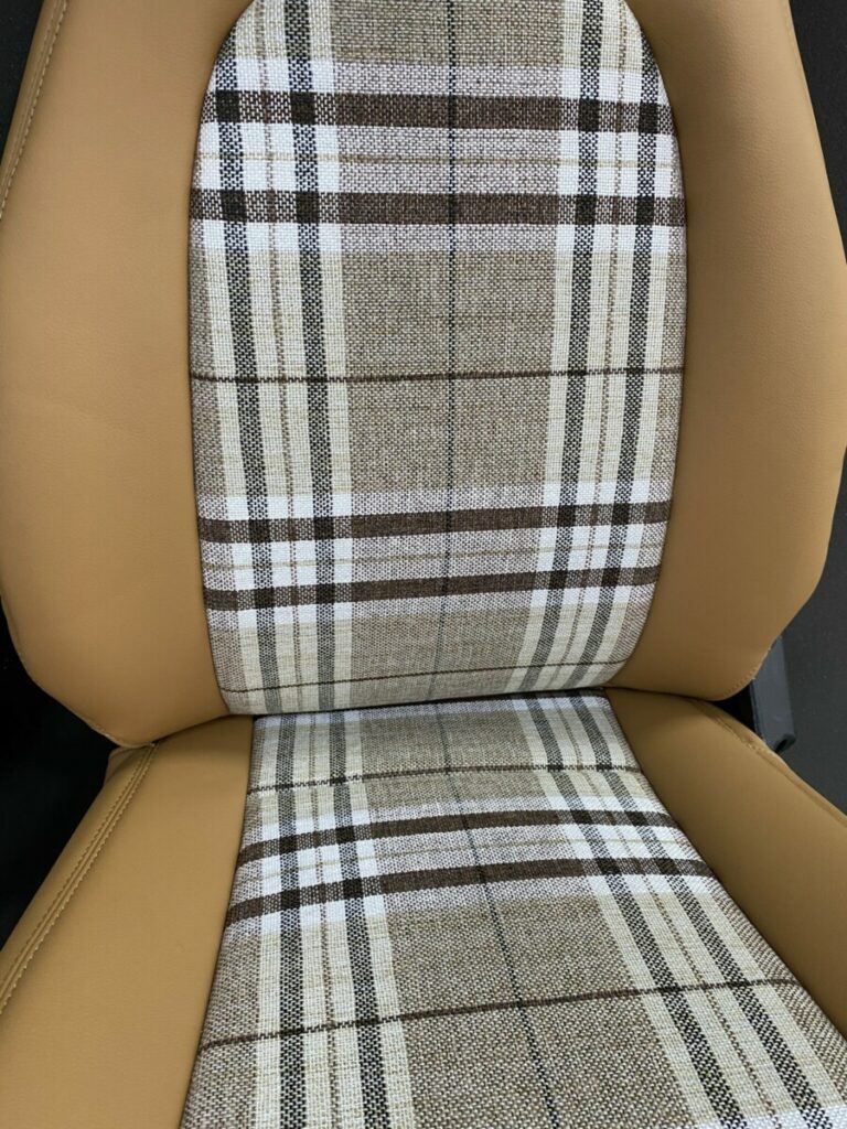 Tartan Plaid Seat Covers for Miata NA - Classic Racing Style