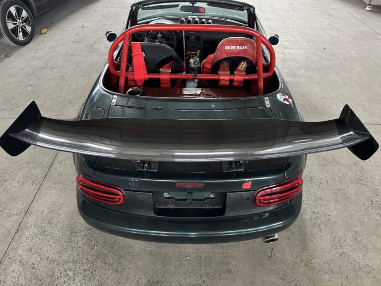 Miata NA GT Wing XL - Premium Carbon Fiber & Fiberglass Spoiler