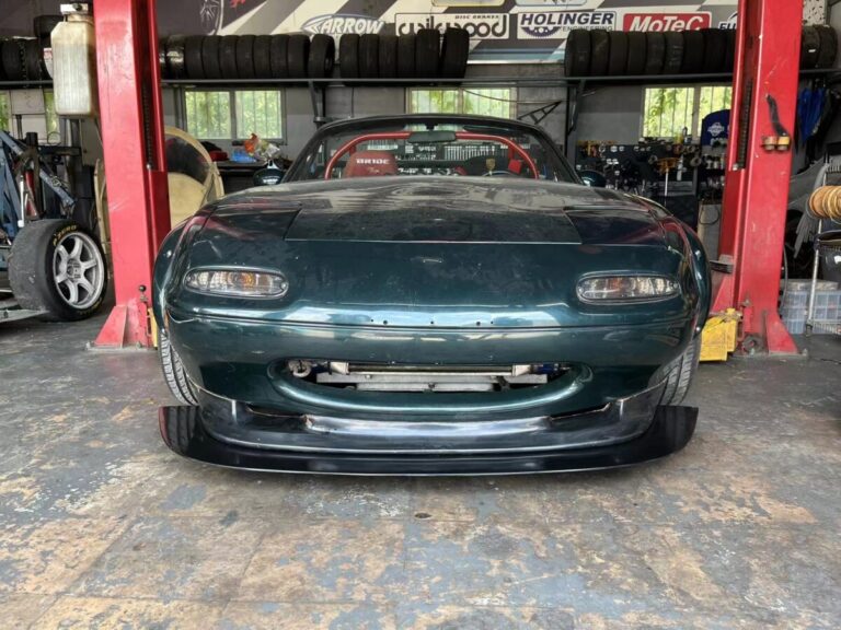 Miata NA Front Splitter - Durable Fiberglass & Carbon Fiber