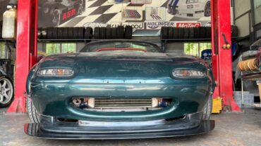 Miata NA Front Splitter - Durable Fiberglass & Carbon Fiber