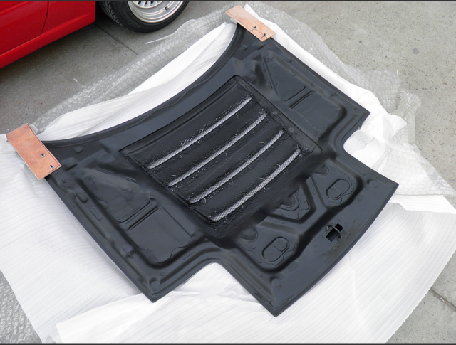 Miata NA Vented Hood - Lightweight Carbon Fiber & Fiberglass