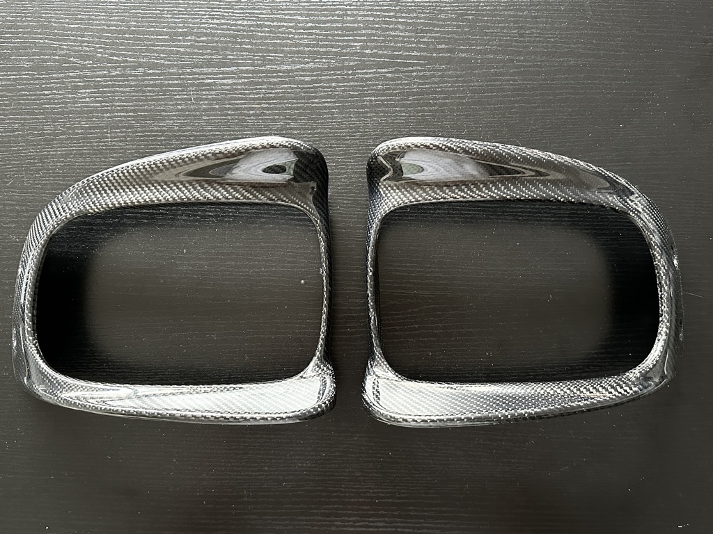 RX-7 FD Carbon Fiber Headlight Shrouds - For a Modern Look