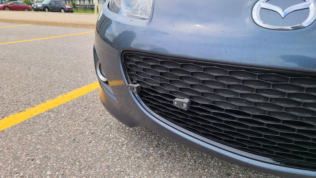 Miata NC Front License Plate Mount – Easy Install