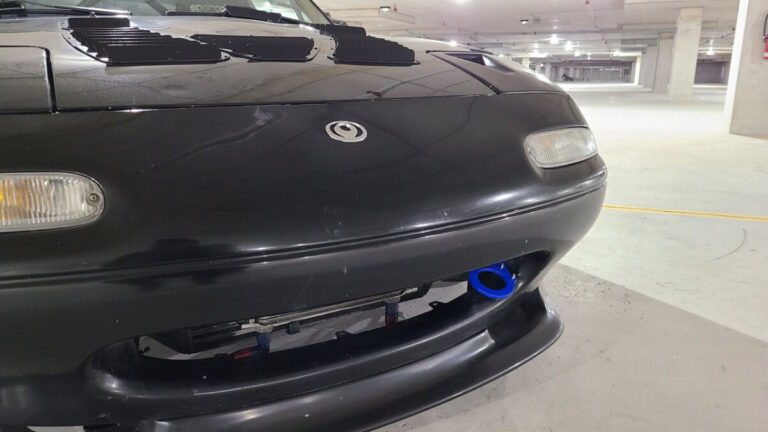Mazda Miata front tow hook & licence plate bracket for NA/NB