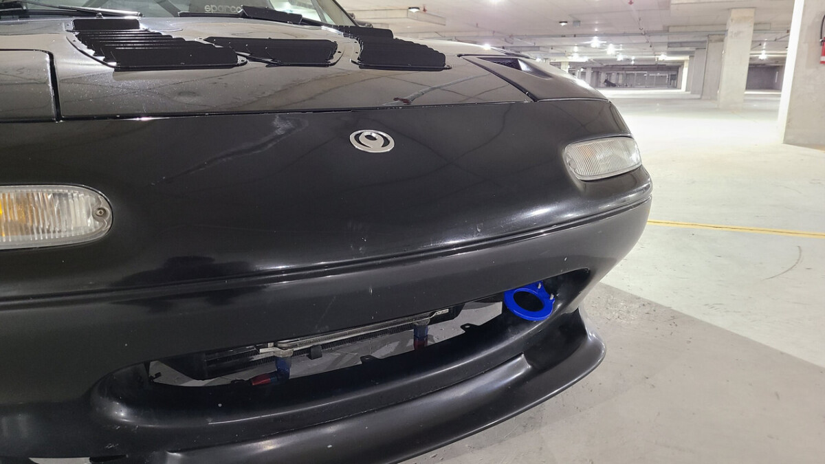 Mazda Miata front tow hook & licence plate bracket for NA/NB